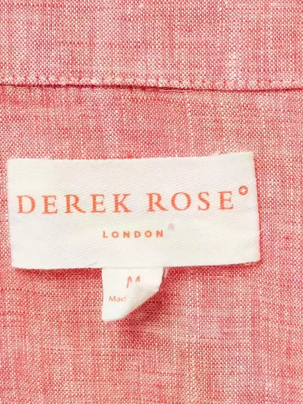 Derek Rose Linen Shirt - Pink