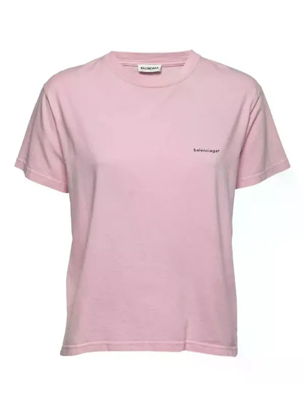 Balenciaga Logo-print T-shirt - Pink