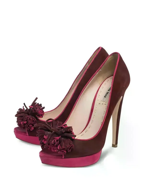 Miu Miu 130mm Tassel-detail Platform Pumps