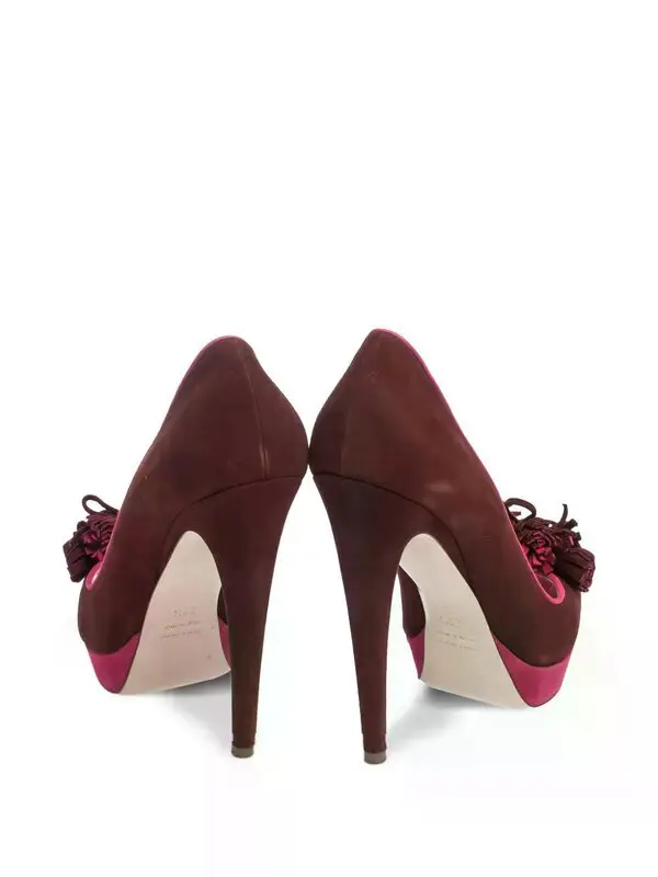 Miu Miu 130mm Tassel-detail Platform Pumps