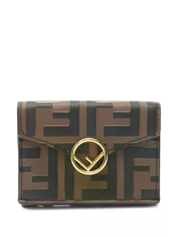 Fendi 2010s F Is Zucca Tri-fold Wallet - Brown