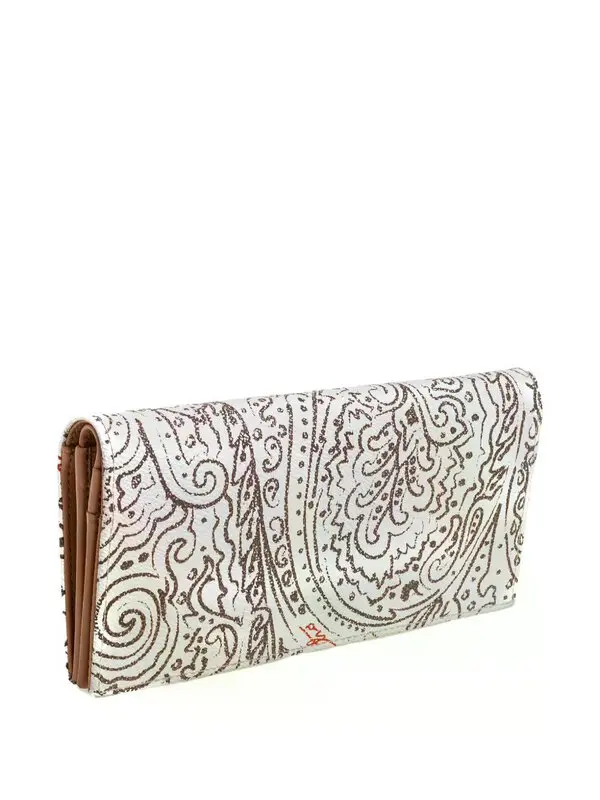 Etro Paisley-motif Wallet - White
