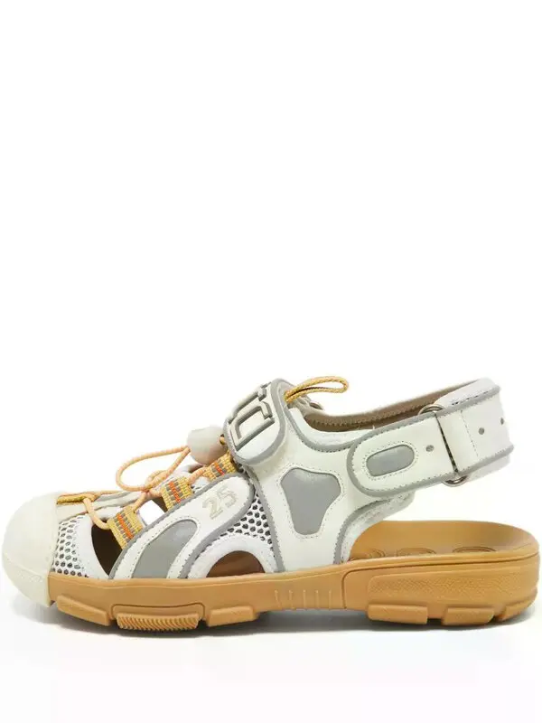 Gucci Tinsel Sports Sandals - White