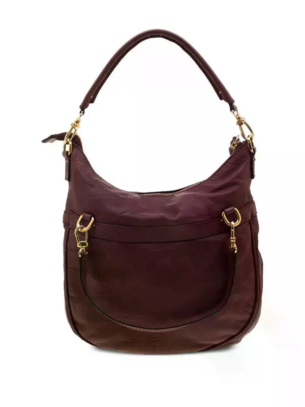 ALVIERO MARTINI 1° CLASSE Map-print Leather Shoulder Bag
