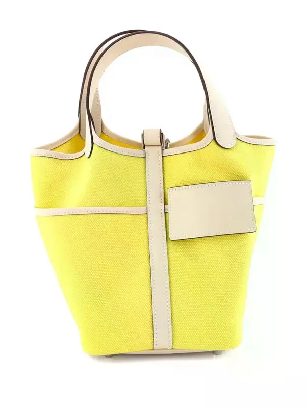 Hermès Cargo Picotin Lock Canvas Bucket Bag