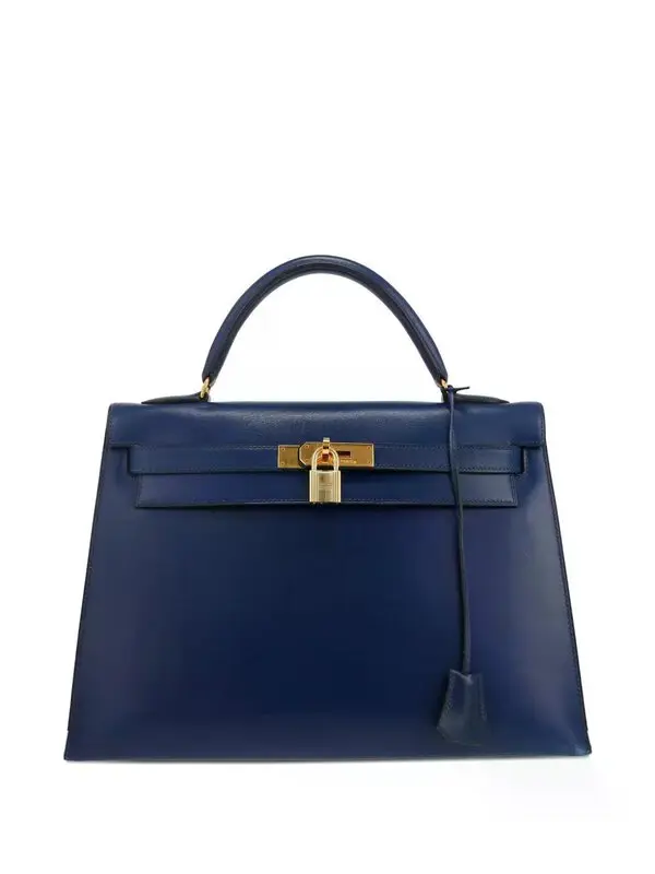 Hermès 1991 Kelly 32 Handbag - Blue