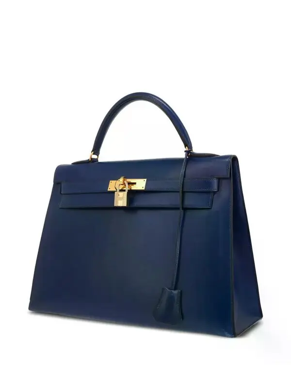 Hermès 1991 Kelly 32 Handbag - Blue