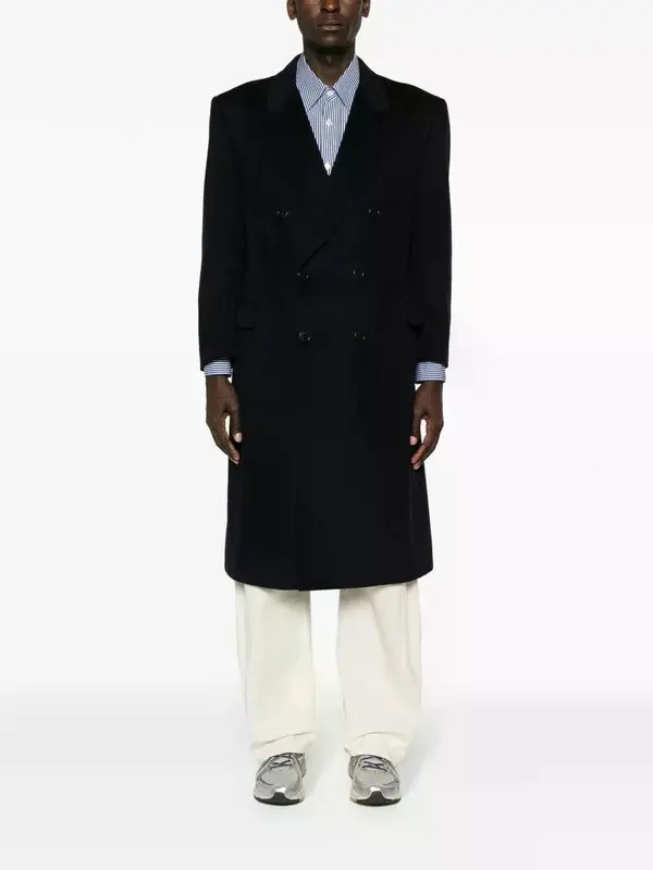 Pierre Cardin 1970s Double-breasted Brushed Coat