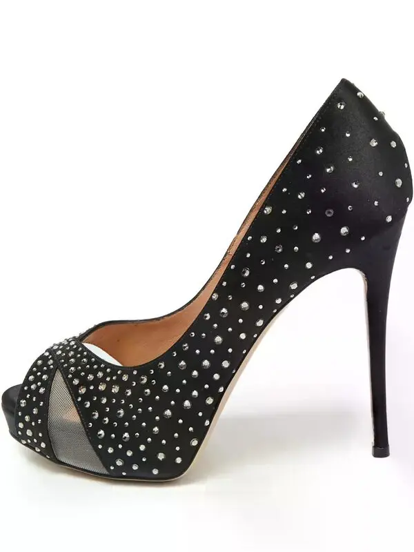 Valentino Garavani 125mm Mesh Rhinestone Pumps
