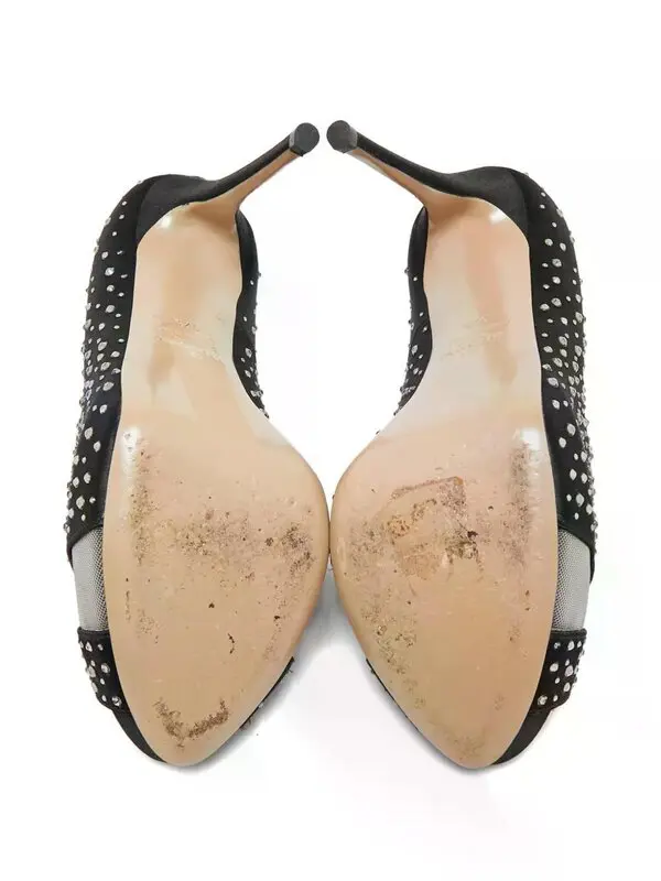 Valentino Garavani 125mm Mesh Rhinestone Pumps