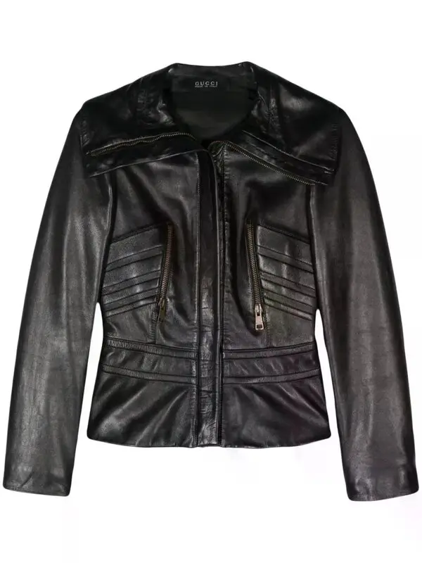 Gucci 2000s Leather Jacket