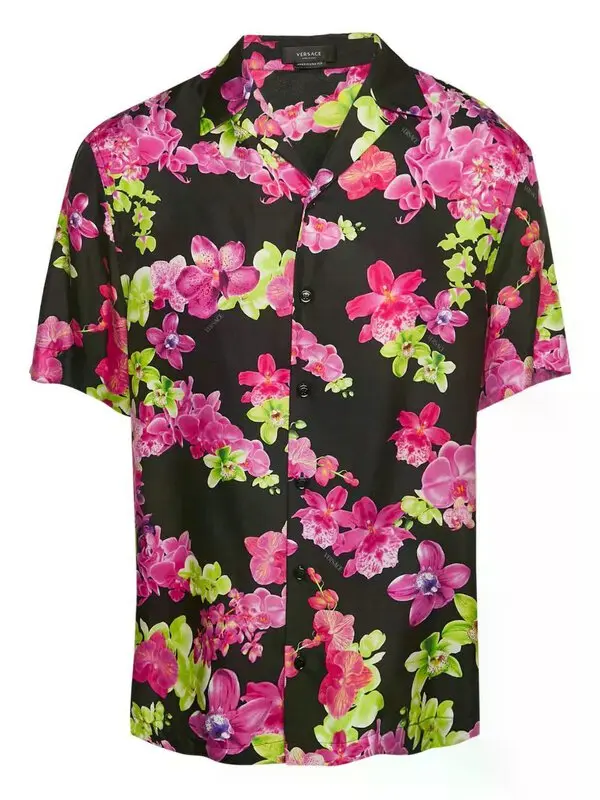 Versace Floral Silk Shirt