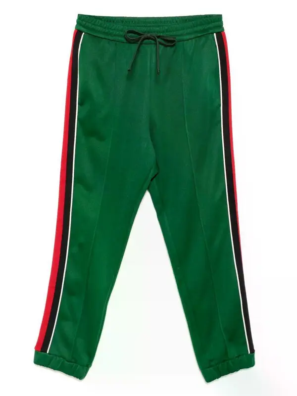 Gucci Web-stripe Track Pants - Green