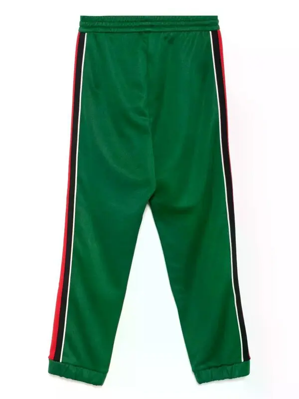 Gucci Web-stripe Track Pants - Green