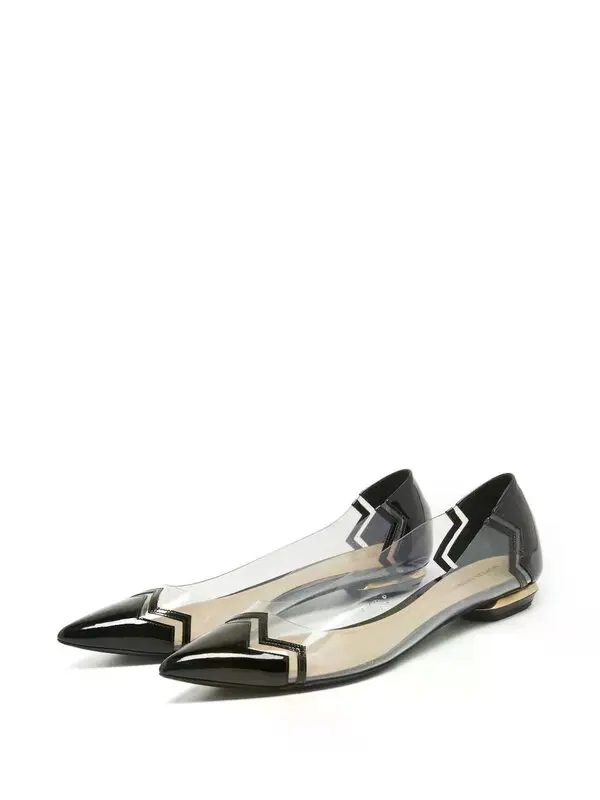 NICHOLAS KIRKWOOD Clear Panel Pointed Pumps