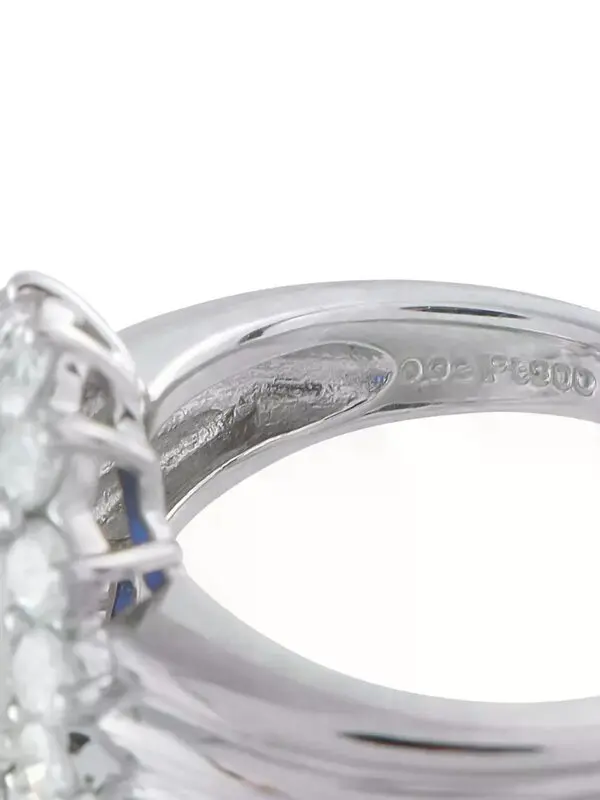 LB EXCLUSIVE Platinum, Diamond And Sapphire Ring