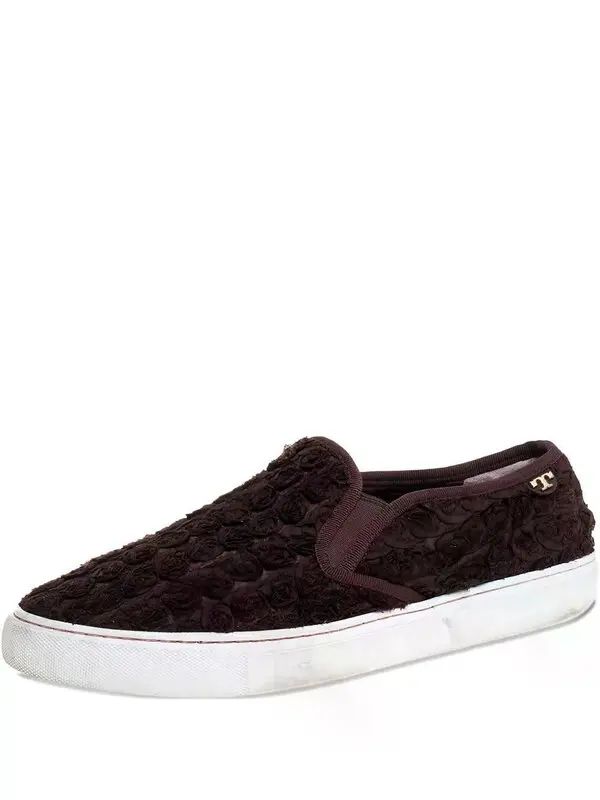Tory Burch Rosette Slip-on Sneakers - Brown