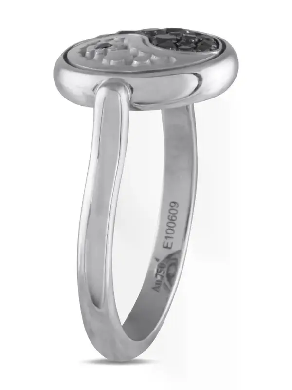 CARRERA Y CARRERA 18k White Gold Yin Yang Diamond Ring - Silver