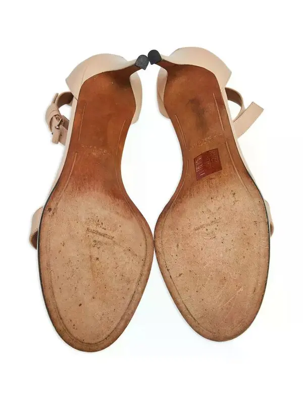 Givenchy 85mm Nadia Patent-leather Sandals - Neutrals
