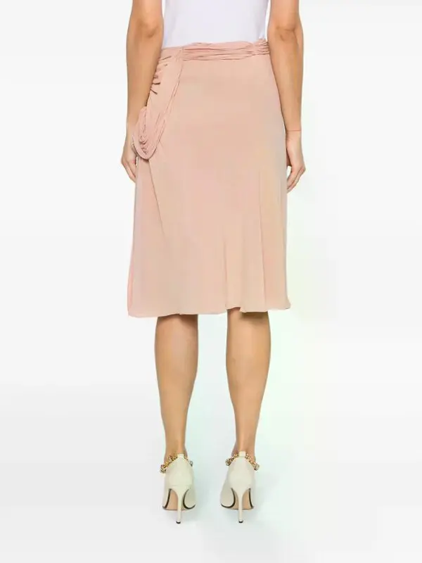 Dior 2000s Draped Silk Skirt