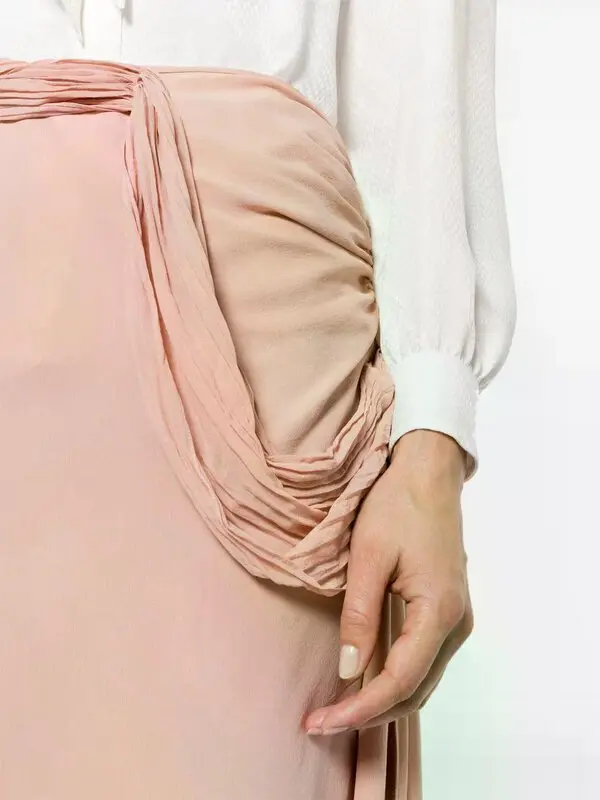 Dior 2000s Draped Silk Skirt
