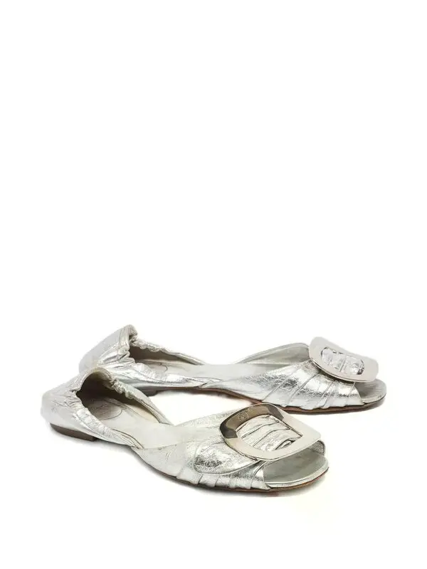 ROGER VIVIER Buckle Leather Flats