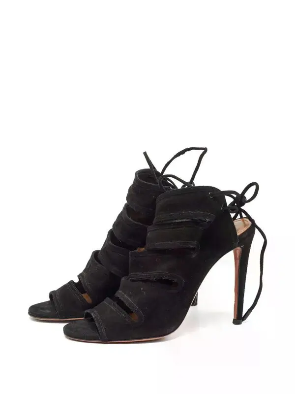 AQUAZZURA 100mm Suede Sandals
