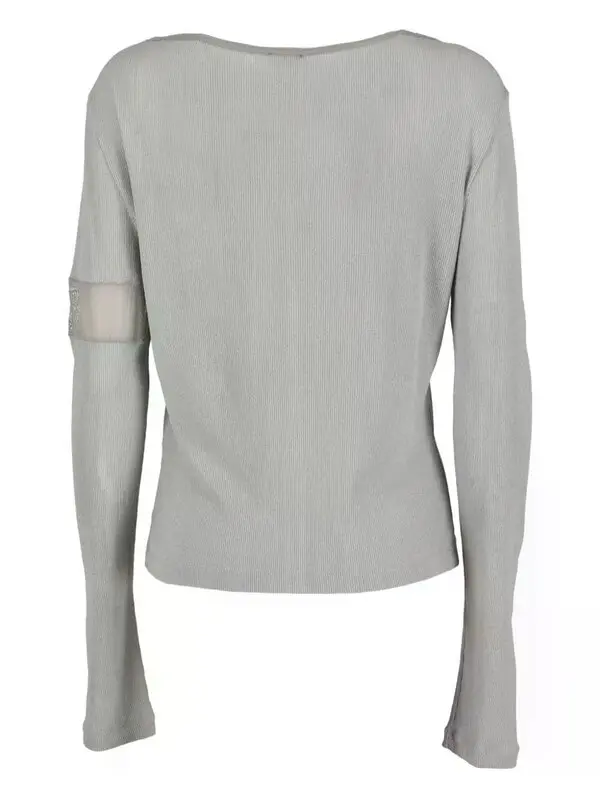 Just Cavalli V-neck Long Sleeve Top