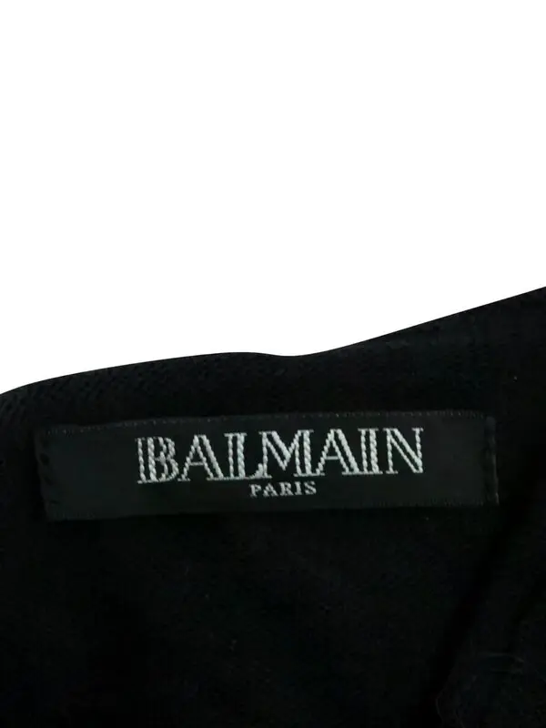 Balmain Wool Buckle Detail Mini Dress