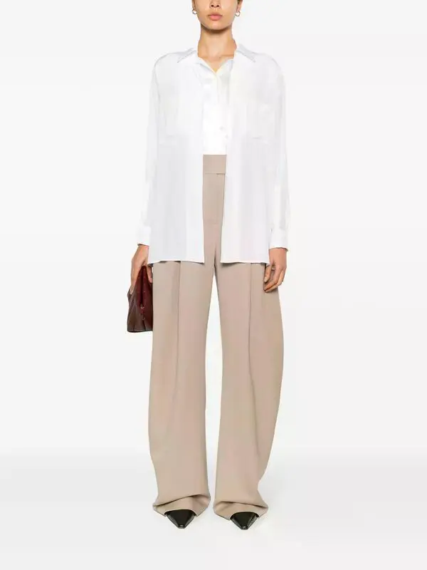 Burberry Logo-patch Layered Silk Shirt