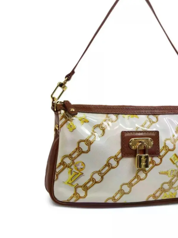 LOUIS VUITTON 2006 Pochette Accessoires Clutch - White