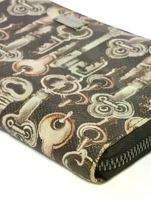 Dolce & Gabbana Key-print Leather Wallet