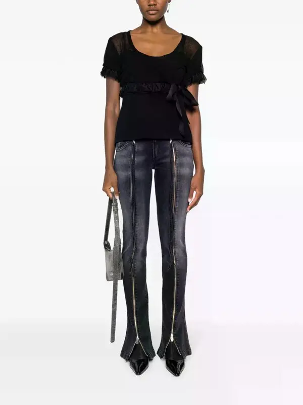 LOUIS VUITTON 2000s Ruffle-trimmed Blouse