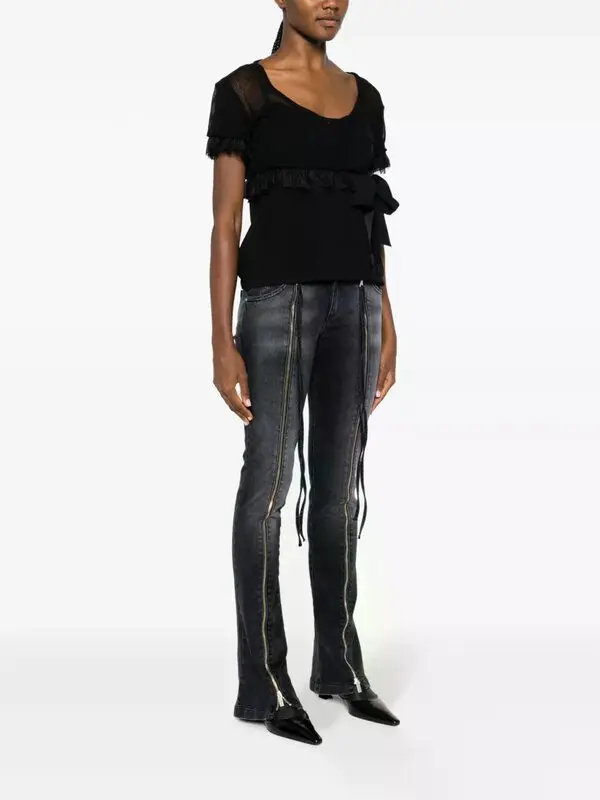 LOUIS VUITTON 2000s Ruffle-trimmed Blouse