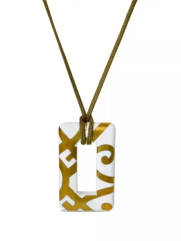 Hermès Porcelain Pendant Necklace