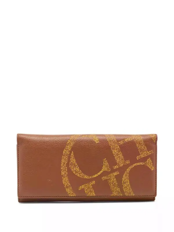 Carolina Herrera Leather Wallet - Brown