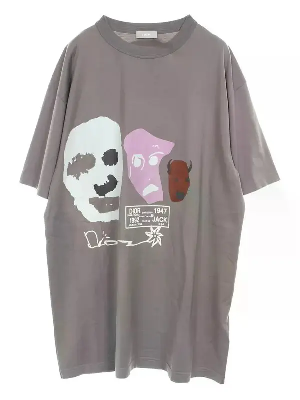 Dior 2010s X Cactus Jack Printed T-shirt - Grey