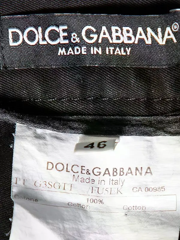 Dolce & Gabbana Logo Plaque Pocket Trousers