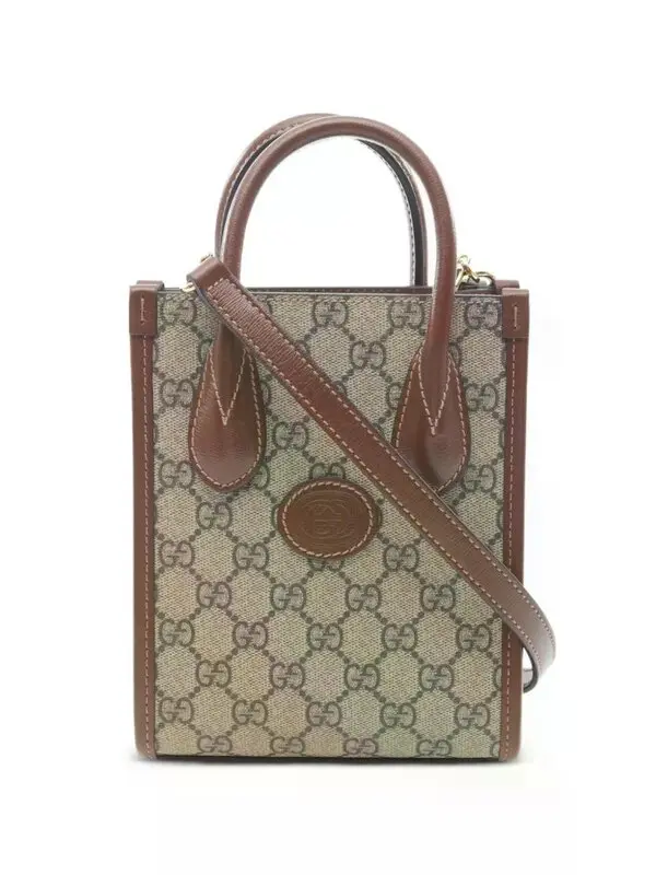 Gucci 2010s Gg Monogram Handbag - Neutrals