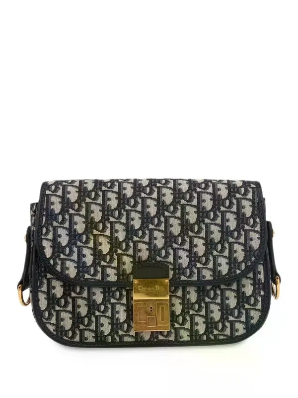 Dior 2018 Trotter Flap Shoulder Bag - Blue