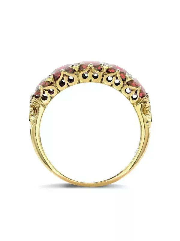 PRAGNELL 18kt Yellow Victorian Burmese Ruby Ring