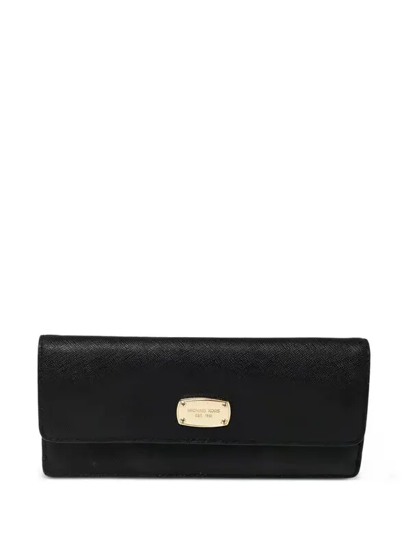 Michael Kors Pre-owned Logo-plaque Wallet - Black