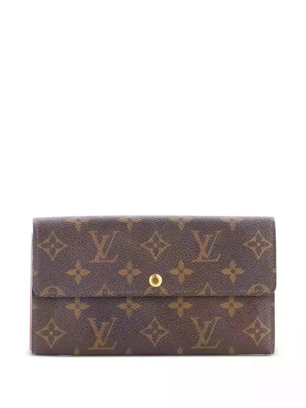 LOUIS VUITTON Sarah Wallet Monogram Canvas Small Wallets - Brown