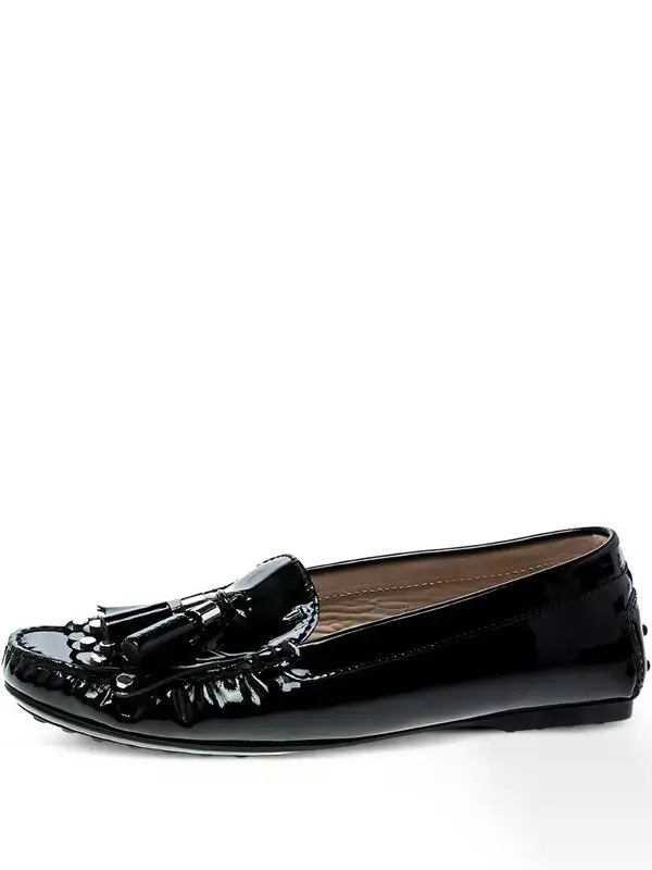 TOD'S Vintage Tassel Loafers - Black