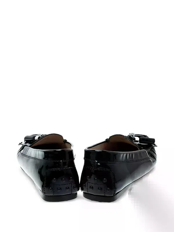 TOD'S Vintage Tassel Loafers - Black