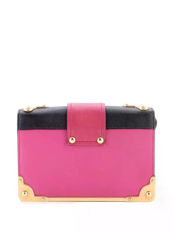 Prada Cahier Embellished Leather Small Crossbody Bag