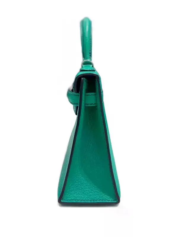 Hermès Mini Kelly Sellier 20 Verso Chèvre Leather Tote - Green