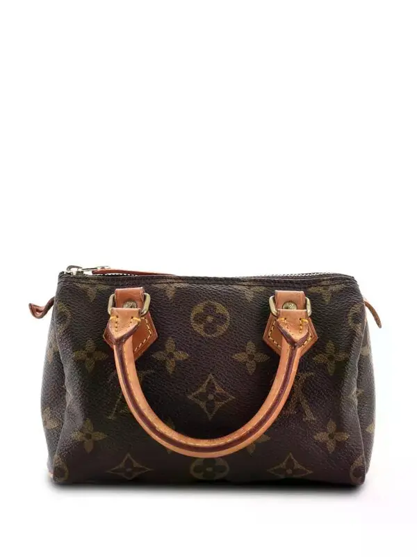 LOUIS VUITTON Speedy Mini Hl Handbag Monogram Canvas Satchel