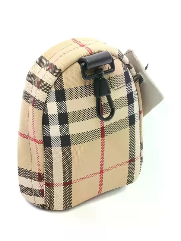 Burberry Mini Jett Check Backpack Charm Bag