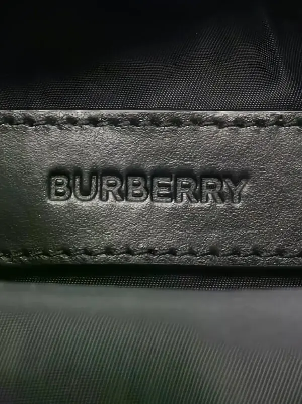 Burberry Mini Jett Check Backpack Charm Bag